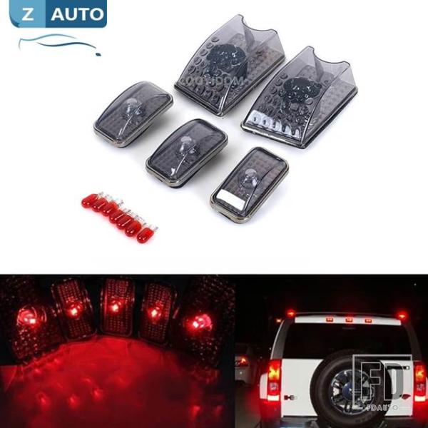 ハマー H2 SUV SUT 2003-2009 ルーフキャブマーカーカバー T10 5050-5SMD 赤色LED電球 5個■仕様 【爆買】車両ブランドモデル:ハマー電圧:12V重量:0.4KGモデル:ハマーH2 SUV SUT 2003...