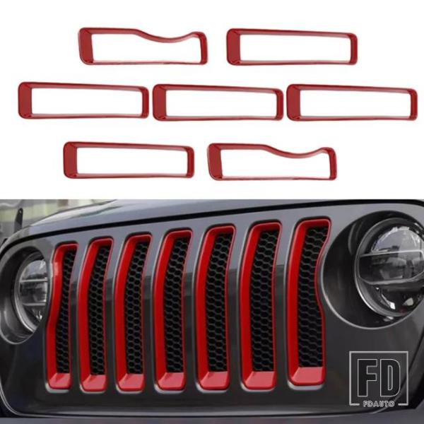 ジープ 2018-22 ラングラー JL フロント メッシュグリル グリルインサート レーシンググリル フレームトリム ABS■仕様 【爆買】高懸念化学物質:なしモデル:2018-2022 JEEP WRANGLER JL年式:2018-2...