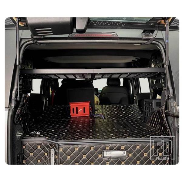 BAIC BJ40 PLUS / BJ40L 4ドア 2017-2022に適合 トランクシェルフ モール収納パネルオーガナイザー デブリラック■仕様 【爆買】機能:調節可能高懸念化学物質:なしタイプ:トランクボックスバッグブランド名:CAR...