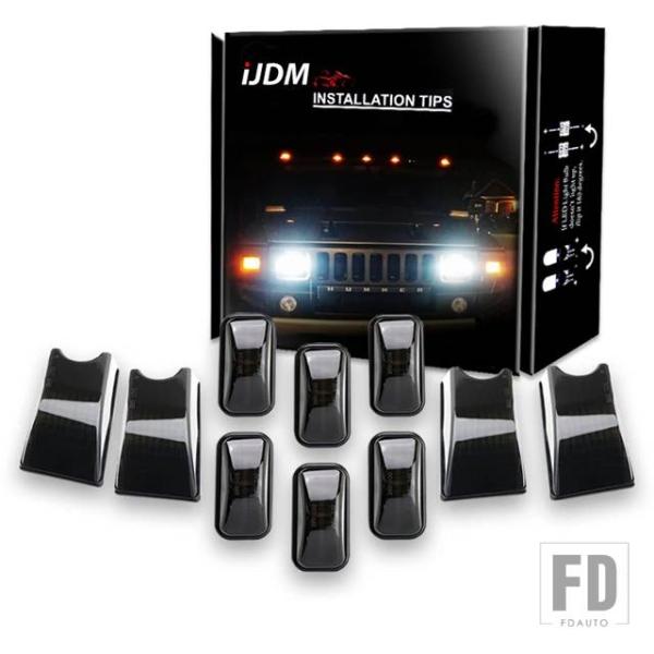 アンバー/レッド フル LED キャブルーフマーカーライトキット 2003-2009 ハマー H2 SUV/SUT トップクリアランスマーカーライトランプ 12V■仕様 【爆買】高懸念化学物質:なし認証:ISO9000 CE ROHS機能:...