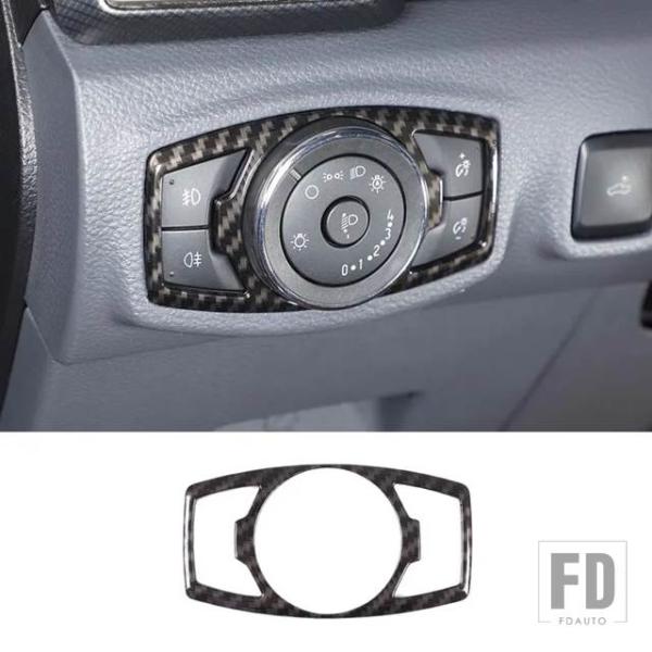 フォード 2015-2022 レンジャー ワイルドトラック T6 T7 T8 ABS カーボン製 ヘッドライトスイッチ 装飾フレーム ステッカー 内装アクセサリ■仕様 【爆買】高懸念化学物質:なし重量:3g高さ:3cm幅:10cm長さ:10...