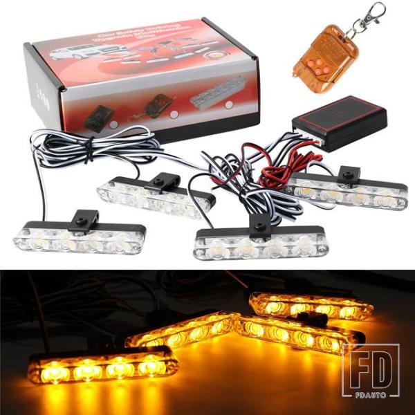 汎 4LED アンバー警告ストロボグリル点滅ライトバーキット グリルハザード緊急ランプ DRL 安全マーカー リカバリービーコン■仕様 【爆買】高懸念化学物質:なし電圧:その他重量:0.225ブランド名:AUTOXBERT原産国:中国本土タ...