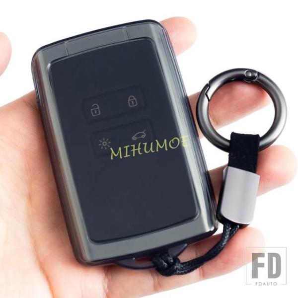 黒クリアキー FOB ケースカバーキーホルダーホルダーアクセサリールノーエスパス ARKANA KIGER KOLEOS KADJAR CAPTUR MEGANE■仕様 【爆買】高懸念化学物質:なし重量:50g高さ:2cm幅:15cm長さ:...