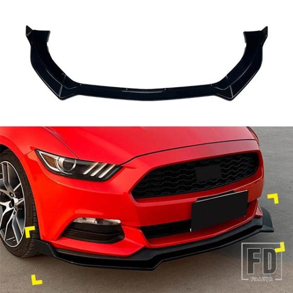 フォード マスタング MK6 2015 2016 2017 フロントバンパーリップスポイラー フロントバンパープロテクター ロアブレードスプリッター カース■仕様 【爆買】高懸念化学物質:なし適合:2015-2017車種:FORD MUST...