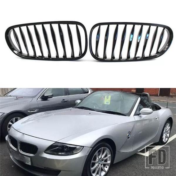 BMW Z4 E85 E86 コンバーチブル 2003-2008ペア カーフロントキドニーグリル レーシンググリル 自動車アクセサリー■仕様 【爆買】高懸念化学物質:なし原産国:中国本土タイプ:レーシンググリル素材:ABSピース数:2色:ブ...