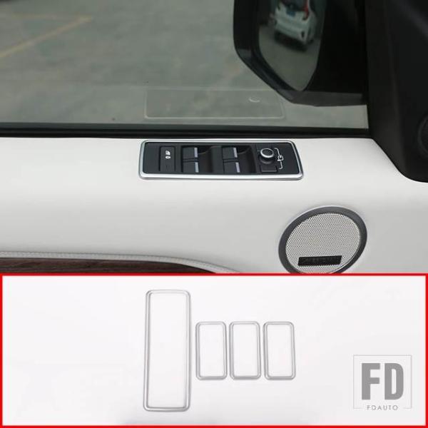 ランドローバー ディスカバリー 5 LR5 2017-2020 L462 カースタイリング ABS マットクローム ウィンドウリフトボタン フレームカバー トリム■仕様 【爆買】高懸念化学物質:なし重量:200g高さ:10cm幅:15cm長...