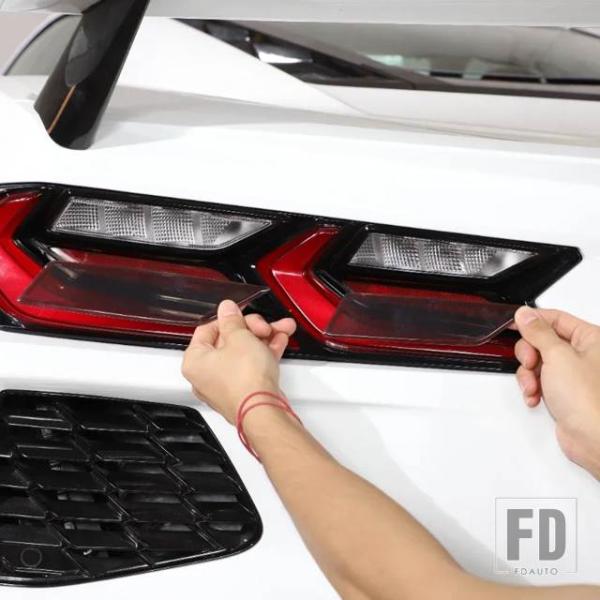 シボレー コルベット C8 2020-2023 ABS ブラック カーリアテールライト ウィンカープロンプトカバー 装飾カーアクセサリー■仕様 【爆買】高懸念化学物質:なし重量:300g高さ:10cm幅:15cm長さ:30cm外部試験認証:...