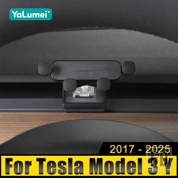 TESLA MODEL 3 Y 2017-2020-24 2025 ABS製 車載ダッシュボード スマホホルダー モバイルスタンド スマートフォン GPS サポートマウント■仕様 【爆買】高懸念化学物質:なし色名:黒ブランド名:YALUME...
