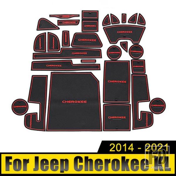 ジープ チェロキー KL 2014-2021 カーゲートスロットパッド カップクッション ステッカー 滑り止めマット アクセサリー■仕様 【爆買】懸念される化学物質:なしブランド名:YALUMEI原産国:中国素材:ラテックスフォーム車に適合...