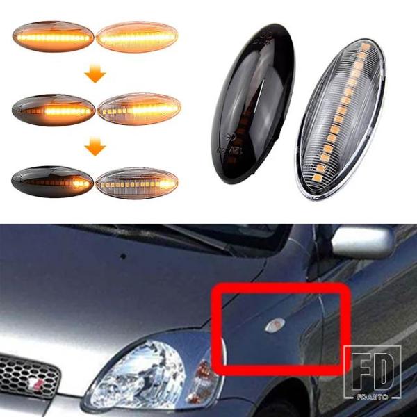 トヨタ ヤリス カローラ オーリス MK1 E15 RAV4 MK3 ウィンカーライト LED ダイナミックサイドマーカー シグナルランプ カースタイリング■仕様 【爆買】高懸念化学物質:なし車両ブランドモデル:トヨタ電圧:12Vインターフ...