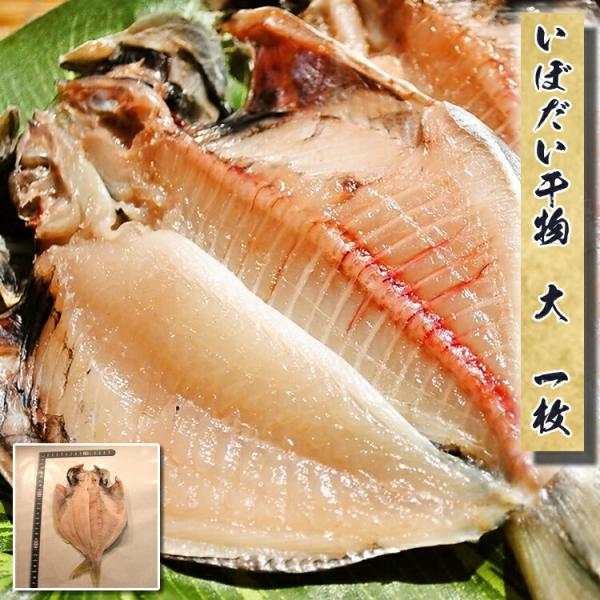 当店の干物は全て小田原の自社工場で１枚ずつ丁寧に生産しております【賞味期限】−１８℃以下で１ケ月、解凍後５日※なるべく早めにお召し上がり下さい。【内容】いぼだい干物　大　1枚【添加物】干物→食塩、酸化防止剤【ビタミンＣ】　　　　　※上記のビ...