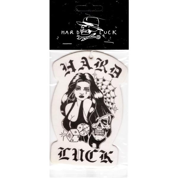 HARD LUCK (ハードラック,エアフレッシュナー) SNAKE EYES AIR FRESHNER black/whiteHARD LUCKはJason JesseeがDRIVENと同時に、もともとウィールブランドとして始めたものです...
