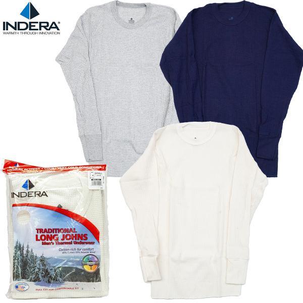 INDERA MILLS TRADITIONAL LONG JOHNS 800LS 810LS インデラミルズ サーマル5 oz.65% Cotton/35% Polyester ThermalsSIZE　S　M　Ｌ肩幅　約36cm、約41...