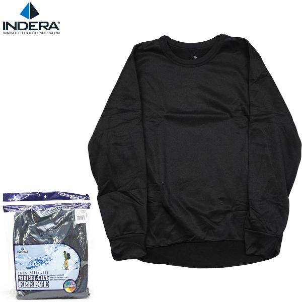 INDERA MILLS MILITARY WEIGHT FLEECED POLYESTER black 985LS インデラミルズ フリースインナー10 oz.100% PolyesterSIZE　S　M　L肩幅　約43cm、約45cm、...