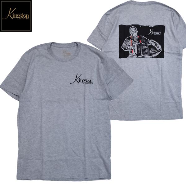 KINGSTON UNION HENSLEY S/S PREMIUM TEE heather grey キングストンユニオン Ｔシャツ※　Jason AdamsのステンシルアートSIZE　M　L　XL肩幅　約44cm、約44cm、約49cm...