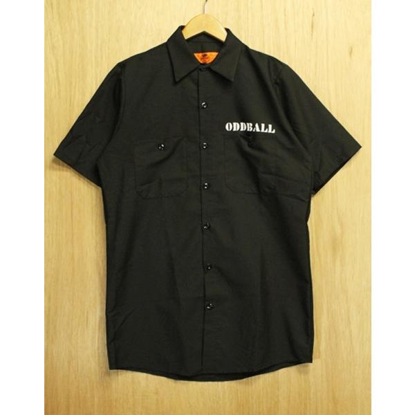 ODDBALL ORIGINAL S/S WORK SHIRT (オッドボール,オリジナル,ワークシャツ) blackSIZE        S      M      L      XL肩幅　　約39cm、約42cm、約45cm、約49c...