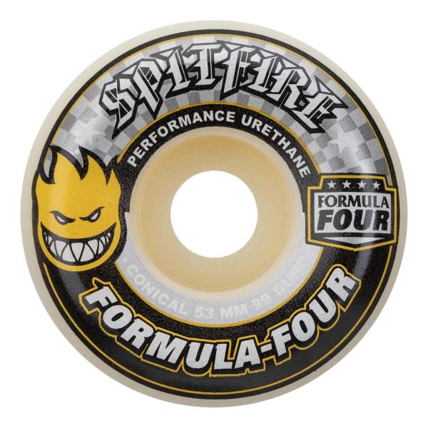 スピットファイヤー 99DU コニカル f4 ウィール SPITFIRE WHEEL F4 CONICAL YELLOW PRINT 99DU