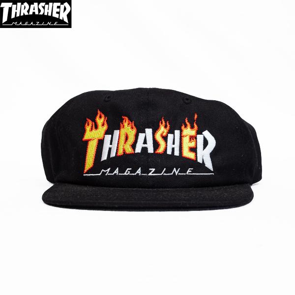 THRASHER FLAME MAG SNAPBACK black スラッシャー キャップ スナップバック