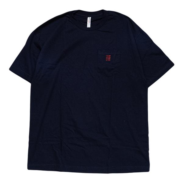 ODDBALL ORIGINAL S/S TEE (オッドボール オリジナル 刺繍 ポケットTシャツ) 一一一一 S/S POCKET TEE 刺繍 navy当店の誕生日（11月11日）にちなんでのデザインとなりますSIZE      　　...