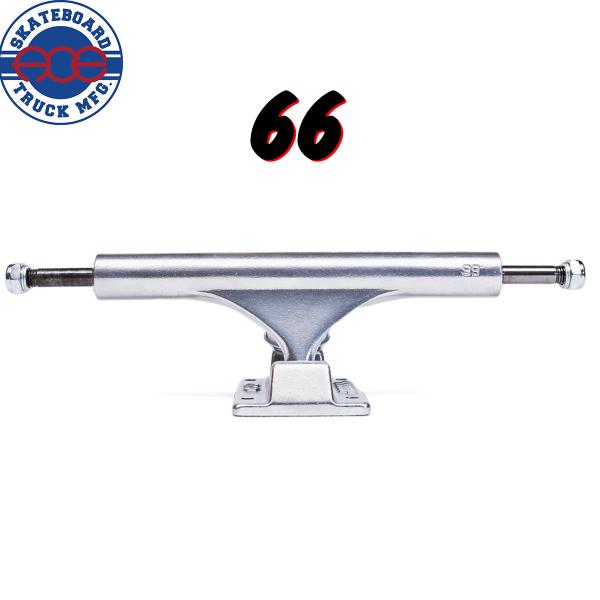 ACE TRUCK 66 polish エーストラック1セット(2個)の値段表示です高さ53mm定評のあるクラシックモデル 。7071アルミニウムと3056スチールのアクスルは、確かなパフォーマンスを提供します。テーパードハンガーエンドとオ...