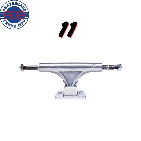 ACE TRUCK 11 polish エーストラック1セット(2個)の値段表示です高さ53mm定評のあるクラシックモデル 。7071アルミニウムと3056スチールのアクスルは、確かなパフォーマンスを提供します。テーパードハンガーエンドとオ...