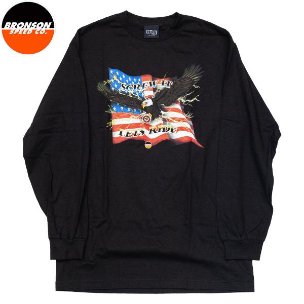 BRONSON SCREW IT L/S TEE black ブロンソン ロンＴSIZE　M　L　XL肩幅　約49cm、約53cm、約54cm身幅　約50cm、約54cm、約56cm着丈　約69cm、約75cm、約75cm