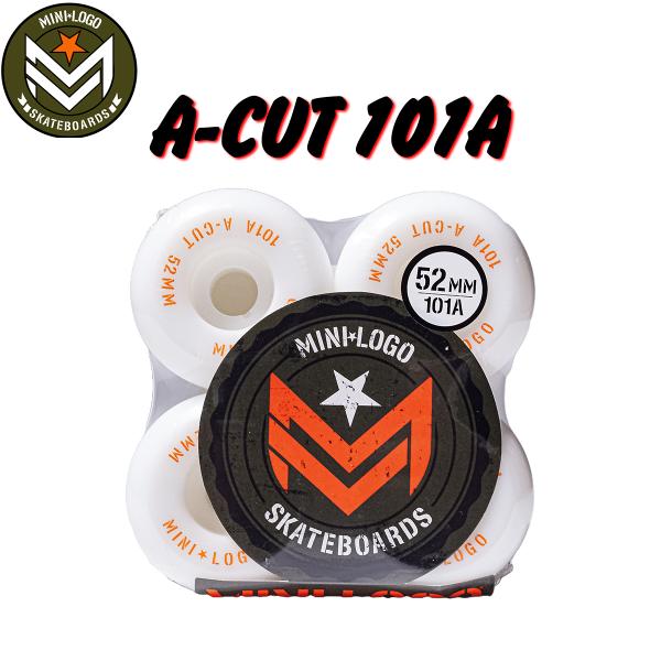 MINI LOGO A CUT WHEEL 101A ミニロゴ スケボー ウィール サイドカット最高の製造技術を持つパウエルの自社工場で製造されている、高品質で低価格のコンセプトメーカー。最高級の素材を使い、手作業で作られるミニロゴは、コス...