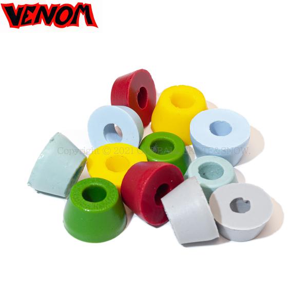 VENOM STREET PACK TUBE SUPER HIGH REBOUND FORMULA BUSHING ベノム ブッシュ ストリートパック※トラック1個分のブッシュとなりますSIZE: 上: 約10mm, 下: 約15mm