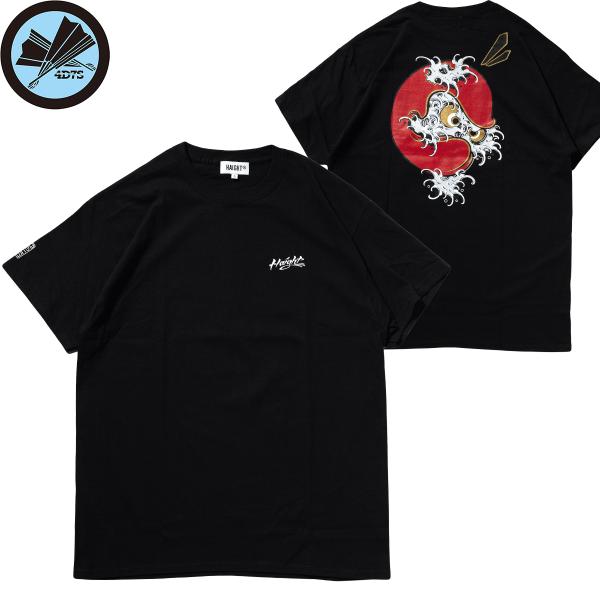 4D7S HEAIGHT NAMIDARUMA TOSHIKAZU NOZAKA S/S TEE black ホデナス TシャツSIZE　L　XL　XXL　　　肩幅　約51cm、約58cm、約62cm身幅　約56cm、約61cm、約66cm...