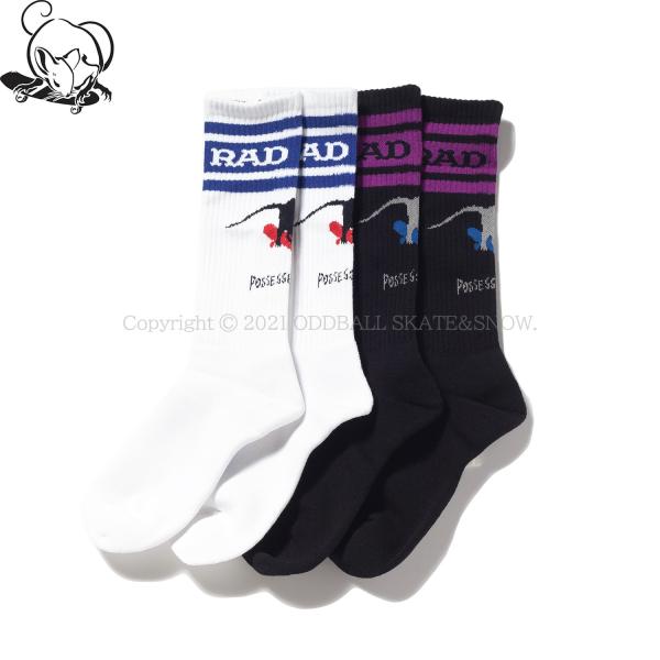 POSSESSED SHOE CO RADIALL 2PAC SOCKS SKATE RAT ART BY HIROTTON ポゼスト ラディアル スケボー ソックス 靴下50% ACRYLIC, 50% COTTONふくらはぎまでのミドル丈