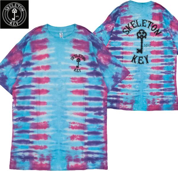 SKELETON KEY BRANDED KEY S/S TEE tie dye 2 スケルトンキー タイダイ TシャツCREATUREのライダーのDarren Navaretteのブランド。SIZE　M　L着丈　約73cm、約76cm身幅...