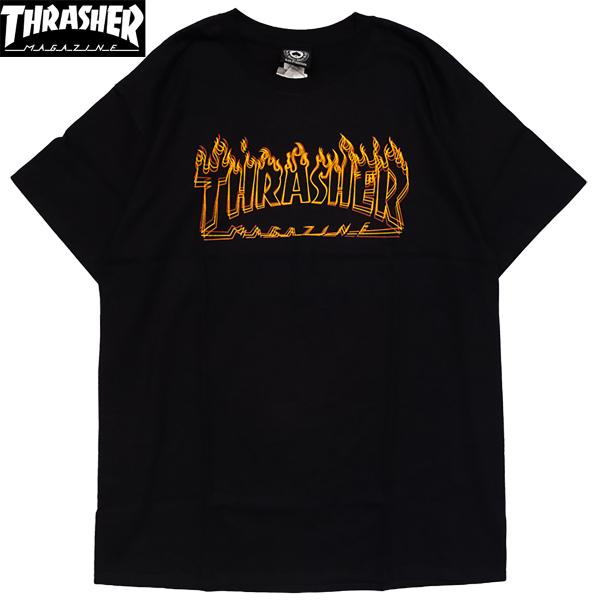 THRASHER RICHTER S/S TEE black スラッシャー TシャツSIZE　M　L　肩幅　約48cm、約51cm身幅　約52cm、約56cm着丈　約72cm、約75cm