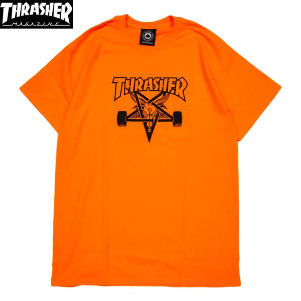 THRASHER SKATEGOAT S/S TEE safety orang スラッシャー Tシャツ スケートゴートSIZE　M　L　肩幅　約48cm、約51cm身幅　約52cm、約56cm着丈　約72cm、約75cm