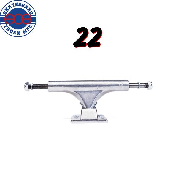 ACE TRUCK 22 polish エーストラック1セット(2個)の値段表示です高さ53mm定評のあるクラシックモデル 。7071アルミニウムと3056スチールのアクスルは、確かなパフォーマンスを提供します。テーパードハンガーエンドとオ...