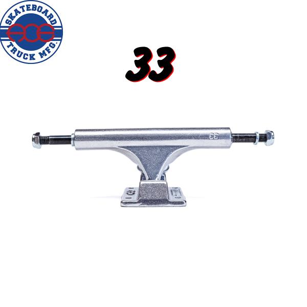 ACE TRUCK 33 polish エーストラック1セット(2個)の値段表示です高さ53mm定評のあるクラシックモデル 。7071アルミニウムと3056スチールのアクスルは、確かなパフォーマンスを提供します。テーパードハンガーエンドとオ...