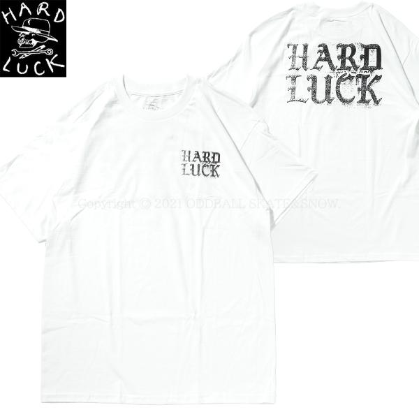 HARD LUCK ROUGH OLD HAND S/S TEE white ハードラック 半袖TシャツHARD LUCKはJason JesseeがDRIVENと同時に、ウィールブランドとして始めたものです。HARD LUCKのロゴは、古...