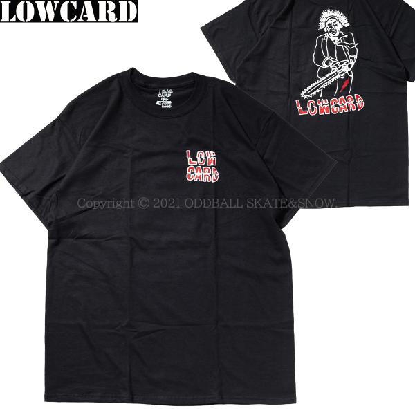 LOWCARD LEATHER FAEC S/S TEE black ローカード TシャツSIZE　S　M　L　XL 肩幅　約45cm、約50cm、約56cm、約58cm身幅　約45cm、約50cm、約56cm、約60cm着丈　約65cm、...