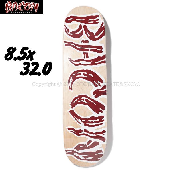 BACON SKATEBOARDS PLAIN JANE 8.5インチ ベーコン スケートボード スケボー デッキ全長　約81.5cmホイールベース　約36.7cmノーズ長　約18.0cmテール長　約16.5cmウエスト幅　約21.5cm