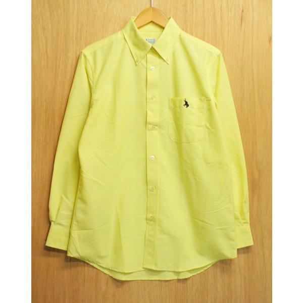 ODDBALL ORIGINAL L/S SHIRTS INDEGO(オッドボール,オリジナル,オックスフォードシャツ)8000riv MADEODDBALLオリジナル B/Dオックスフォードシャツ。爽やかイエローカラー、胸ポケット部分に象...