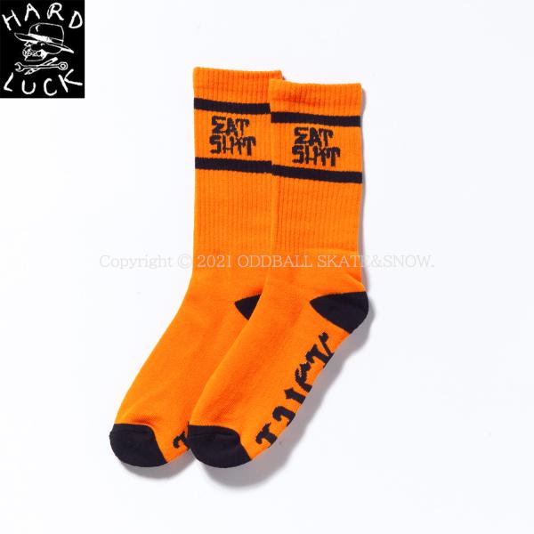 HARD LUCK EAT SHIT SOCKS orange ハードラック ソックス 靴下