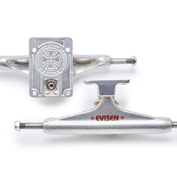 インデペンデント エビセン トラック フォージドフォロー EVISEN × INDEPENDENT TRUCK FORGED HOLLOW SILVER1セット(2個)の値段表示ですSTAGE XI|FORGED HOLLOW鍛造ベースプレ...