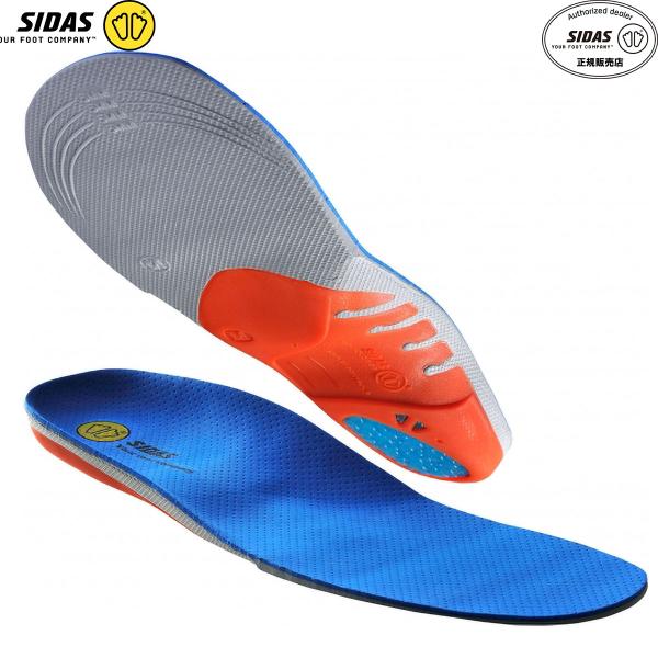 シダス インソール アクション 3D SIDAS ACTION 3D INSOLLES(27.0-28.0cm)左右の動きに強いグリップ力、衝撃吸収としっかりとしたアーチサポート！●カカトのジェルが衝撃を和らげ、表面のPE素材がグリップ力を...