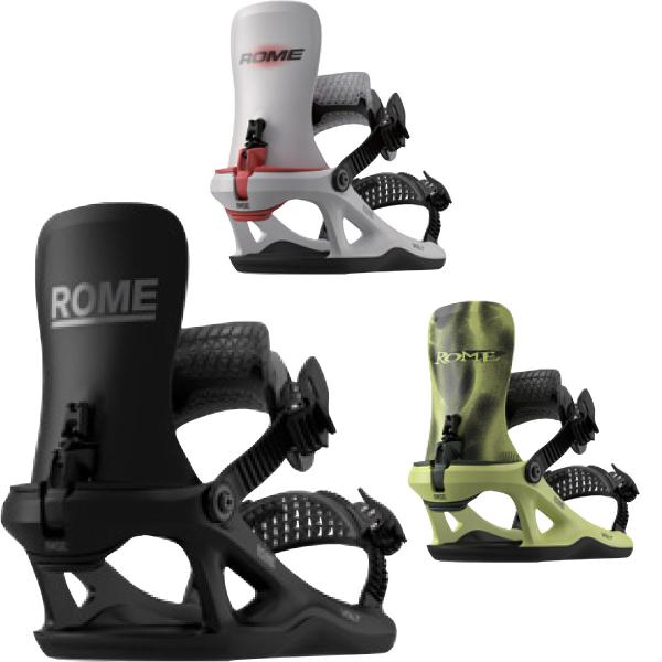早期予約 26-27 ROME SNOWBOARDS MEN'S VOLT FASE ローム バインディングメロウなフレックス、極上のフィット感をもたらすストラップ、新設計のモノフレームを備えた次世代ファストエントリー・バインディング