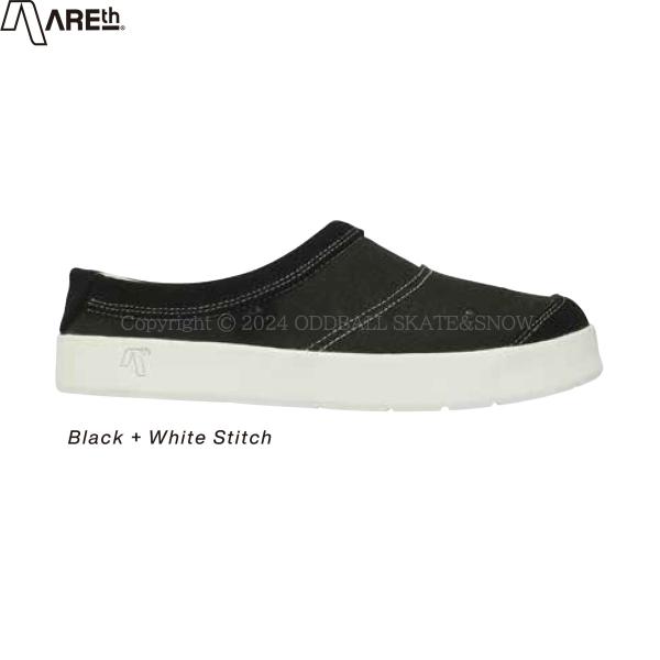 AREth 2024 EARLY SOL Black + White Stitch アース スニーカー ソル サンダルしっかりとした履き心地にリラックスさを追求したAREthらしいサンダルの登場。インナーライニングには肌触りの良いヘンプ素材...