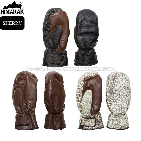 25-26 HIMARAK SHERRY ヒマラク シェリー ミトングローブ厳冬期でも手元の暖かさを確保Size: S-LL / Color: White vrack, Classic, Brown crack / Fabrics: Cow...