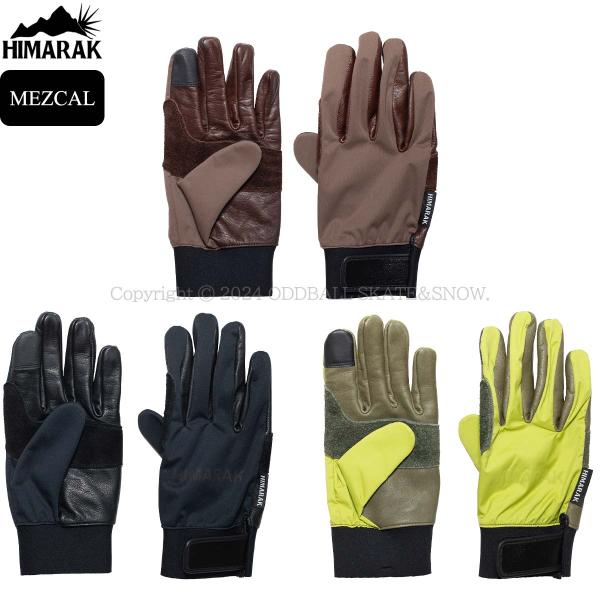 25-26 HIMARAK MEZCAL ヒマラク メスカル グローブ好評のワーク &amp; ハイクグローブSize: S-LL / Color: Lime green, Marron brown, Black / Fabrics: Co...