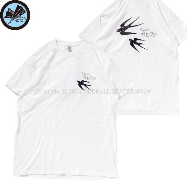 4D7S Swallow S/S TEE white By RatHoleStudio ホデナス TシャツSIZE　M　L　XL肩幅　約48cm、約51cm、約58cm身幅　約52cm、約56cm、約61cm着丈　約72cm、約75cm、約...