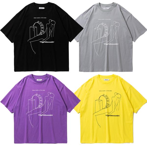 TIGHTBOOTH NEW GEAR S/S T-SHIRT SS26-T07 タイトブース ワイドシルエット Tシャツ TBPRColor : Black,Gray,Purple,YellowSize : M,L,XLMaterial ...