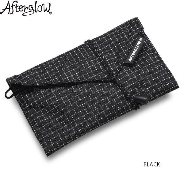 アフターグロー 小物ケース AFTERGLOW CHAPPA BLACK登山や渓流釣り、キャンプなど色々なシーンで活躍するシンプルなポーチです。・素材：ナイロン（超高分子ポリエチレンリップストップ)・原産国：中国10cm x 17cm