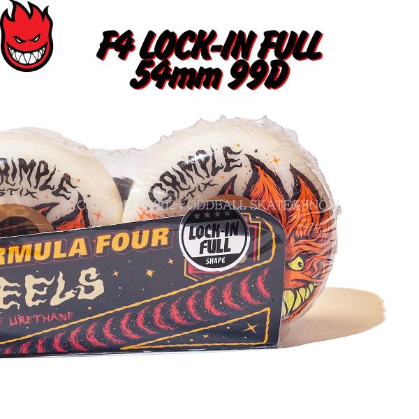 スピットファイヤー 54mm F4 ウィール SPITFIRE WHEEL GRIMPLE HEAD F4 99D LOCK IN FULL 54mm幅　38mm、接地面　25mm